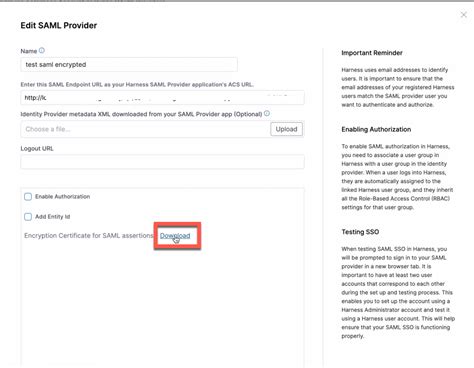 single sign on sso with saml harness developer hub