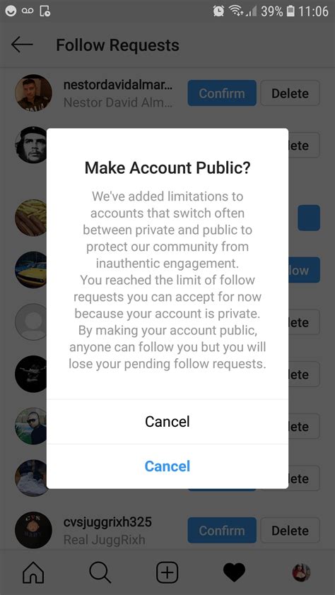 Instagram Won T Allow Me To Accept Followers Any One Have A Fix R