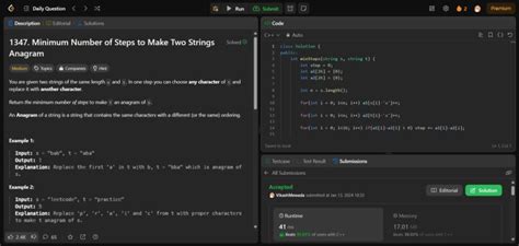 Day71 Of 100dayofcodingchallenge How To Make Two Strings Anagram