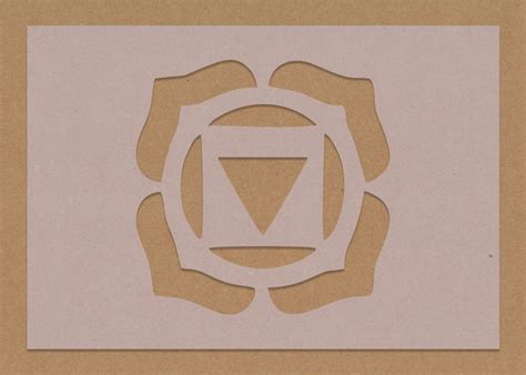 Chakra Symbols Individual Stencils A6 A3 Etsy