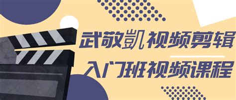 武敬凱视频剪辑入门班视频课程百度云夸克下载 叽哩叽哩游戏网ACGG站