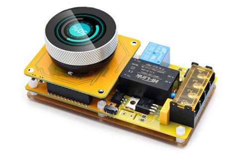 ตัวควบคุม หรี่แรงดันไฟฟ้ากระแสสลับ Ac ที่ใช้ Esp32 S3 มาพร้อมปุ่มหมุนที่มีหน้าจอในตัว Cnx