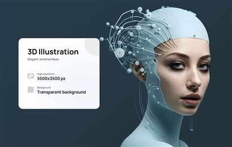a website design android girl thats supposed to be used for generate ai