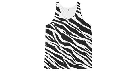 Zebra Print Tank Top Zazzle