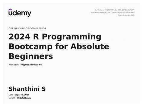 shanthini s on linkedin rprogramming r bootcamp udemy