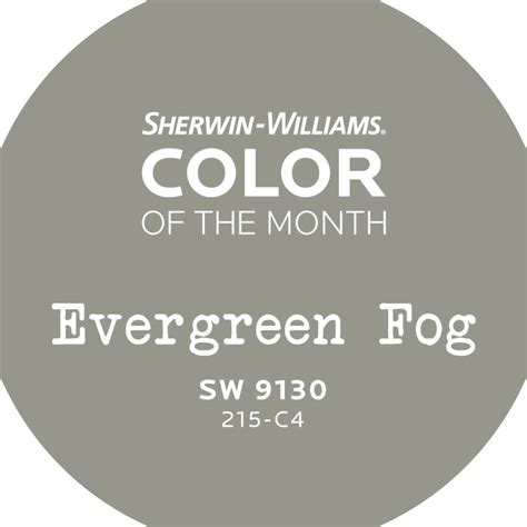 January 2022 Color Of The Month Evergreen Fog