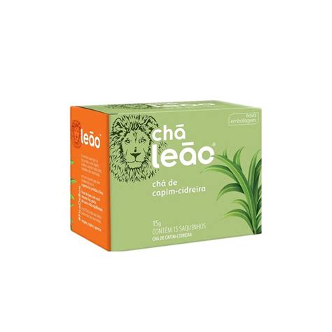 Chá Leão Capim Cidreira Caixa C Unidades Tríade LOG Produtos de limpeza e muito mais