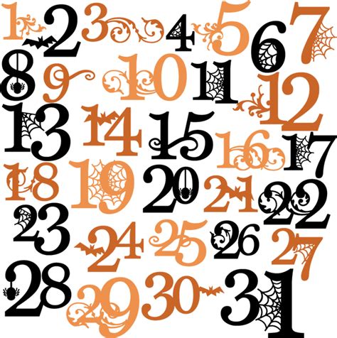 Printable Halloween Numbers