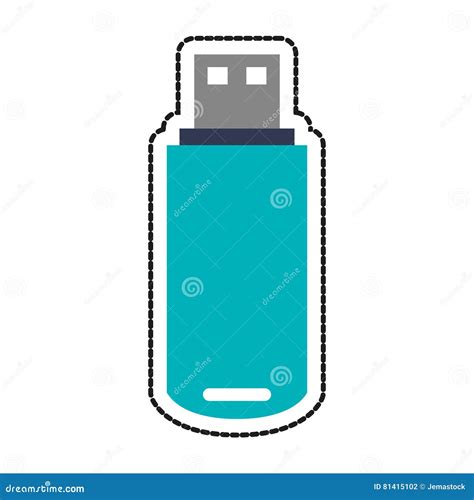 Isolated Usb Design Stock Vector Illustration Of Electronic 81415102