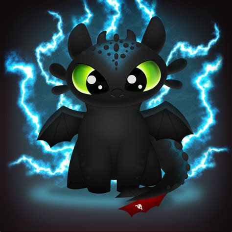 Toothless Chibi Illustration Behance