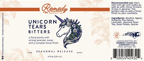 Unicorn Tears Remedy Cocktail Company