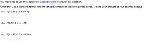 solved you may need to use the appropriate appendix table to