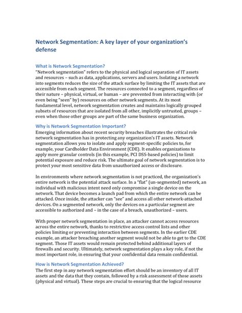 network segmentation may 2014 v3