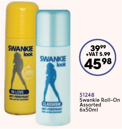 Swankie Roll On Assorted 6x50ml Offer At Africa Cash And Carry