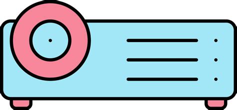 Flat Projector Icon In Pink And Blue Color 24160127 Vector Art At Vecteezy
