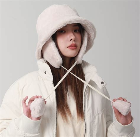 Cluny 마지막 파격 세일 ️ 무배당출 밍크 겨울 소프트 귀도리 군밤모자 버킷햇 벙거지