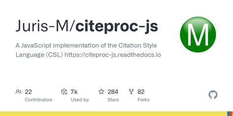 Github Juris Mciteproc Js A Javascript Implementation Of The Citation Style Language Csl