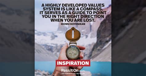 A Highly Developed Values System Is Like A The Foundation For A