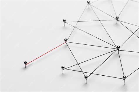 비즈니스 네트워크 배경 연결 점 기술 디자인 무료 사진