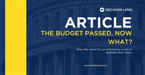 Why Federal Agencies Need Prioritization Tools Decision Lens Posted