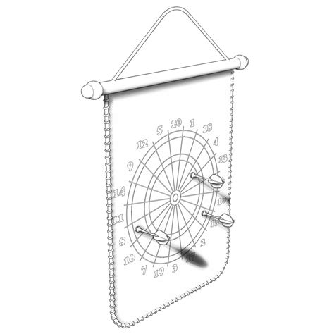 Dart 3d Model 1 3dm 3ds Unknown Ige Obj Free3d