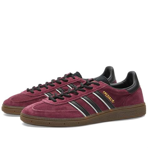 Adidas Mens Handball Spezial Sneakers In Marooncore Blackcrystal