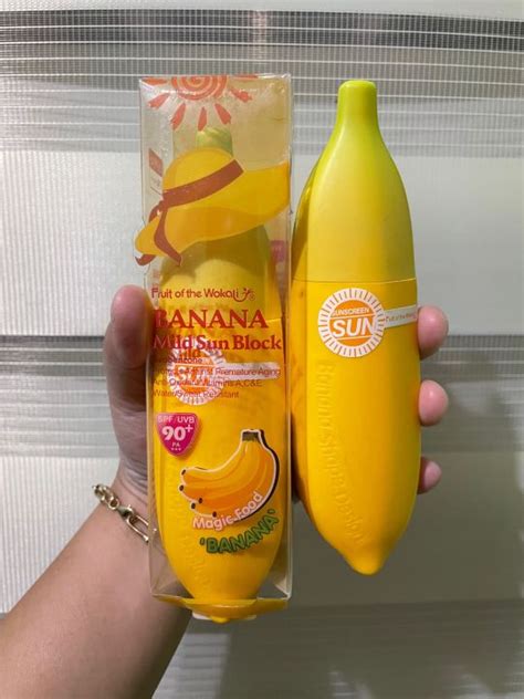 Fruit Of Wokali Banana Mild Sunblock Sunscreen Spf 90 Pa Lazada Ph