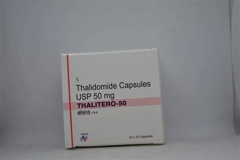 Thalidomide 50mg Capsule At ₹ 390stripe Anti Cancer Capsules In