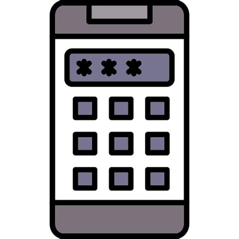 pin code generic outline color icon