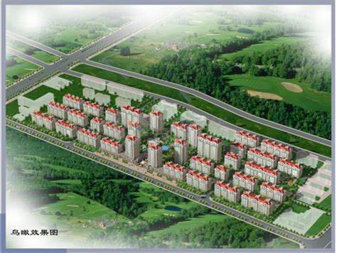 小区鸟瞰 住宅小区 土木在线