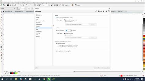 Corel Draw Tips Tricks Turn Off Auto Backup