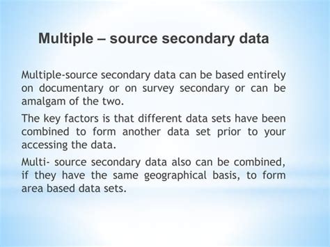 Secondary Data Collection Pptx Databases Computer Software And