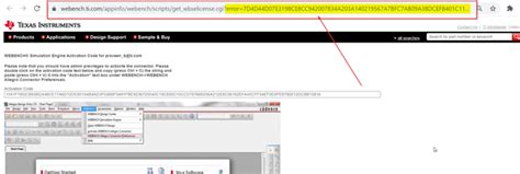 Webench Orcad Connector Not Able To Activate License Key Simulation Hardware System Design
