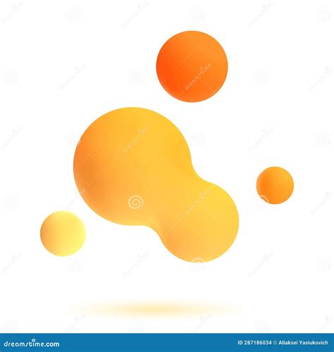 3d Abstract Blobs Set Stock Illustration Illustration Of Element 287186034