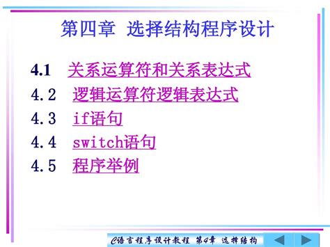 c语言程序设计第4章 word文档在线阅读与下载 无忧文档