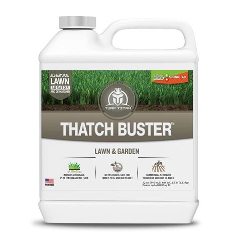 Turf Titan Thatch Buster Natural Lawn Aerator And Grass Dethatcher