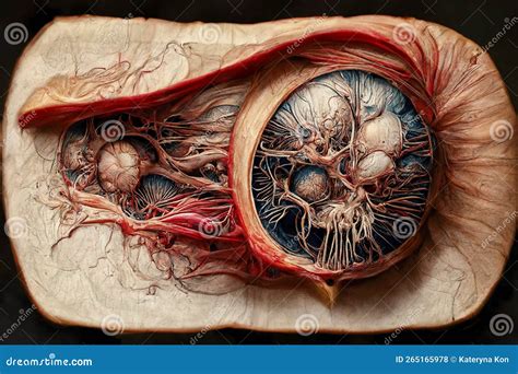 Teratoma Or Dermoid Cyst Illustration 265165978