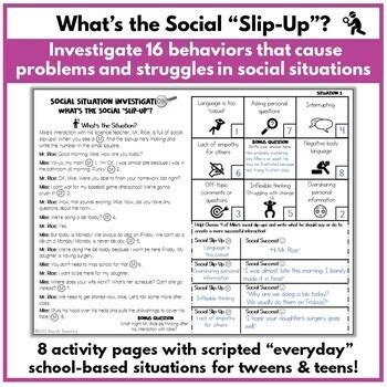 Social Skills Social Problem Solving Scenarios Causes Of Social Struggles