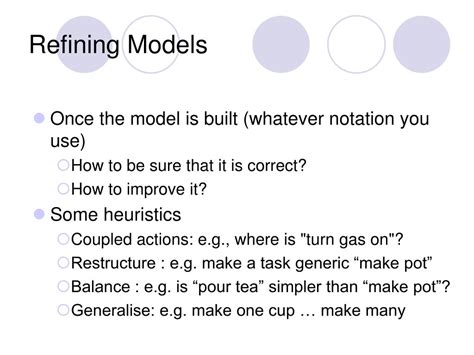 Ppt From Task Analysis And Task Modeling To Task Model Engineering