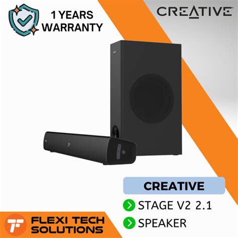 Flexi Tech Creative Stage V2 21 Soundbar With Subwoofer With Clear