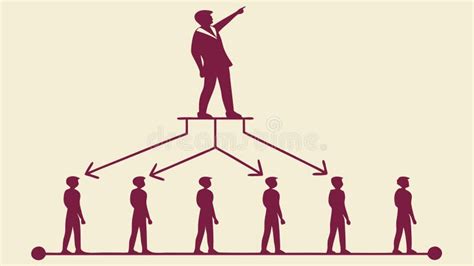 Hierarchical Organizational Structure Business Management Vector Design Generative Ai Stock