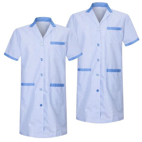 Paquete 2 Unidades Bata Labaratorio Unisex EstÉtica Uniforme T8162