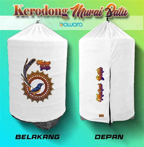 Kerodong Krodong Sangkar Gambar Murai Batu Bahan Sedang Single Knite SK