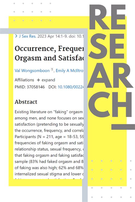Queer Men And Faking Orgasms The Havelock Clinic London