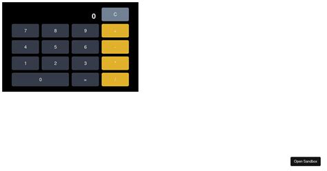 Calculator Practice Codesandbox