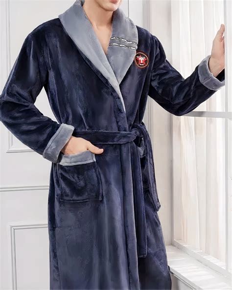 Robe De Chambre Homme Chaude Et Épaisse Pour Lhiver Mille Et Une