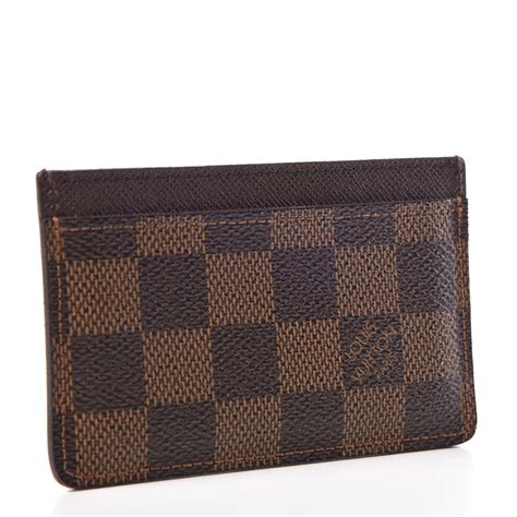 LOUIS VUITTON Damier Ebene Card Holder 324000 FASHIONPHILE