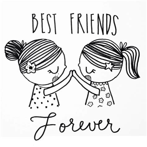 Disegni Di Migliori Amiche Per Sempre Da Colorare