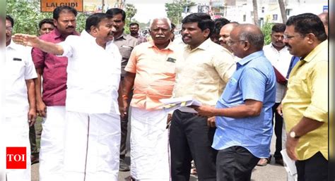 Minister Inspects Site For New Bus Terminus In Lalgudi Trichy News The Times Of India