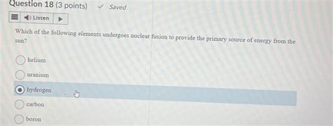 Solved Question 18 3 Points SavedListenWhich Of The Chegg